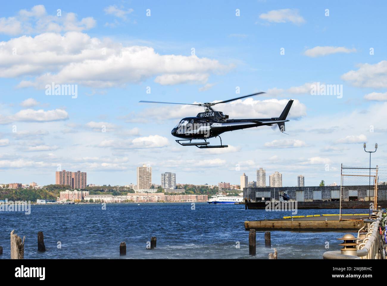Helicopter taking off Stock Photo - Alamy