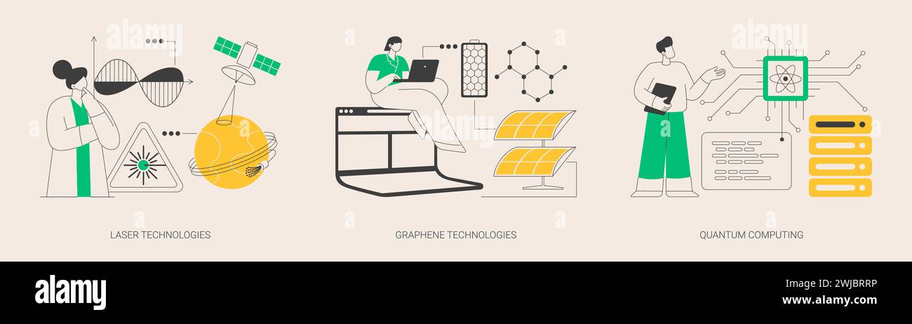 Innovative science abstract concept vector illustrations Stock Vector ...