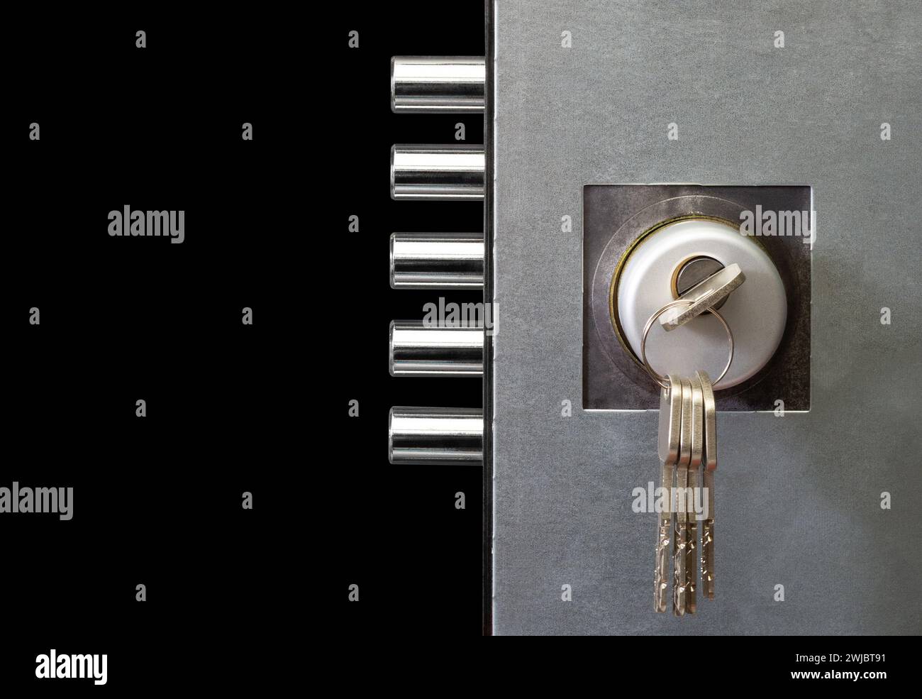 Black door locks hi-res stock photography and images - Alamy