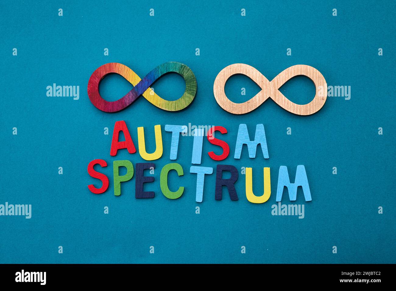 Celebrating Autism Acceptance Month. The gold infinity symbol Stock ...