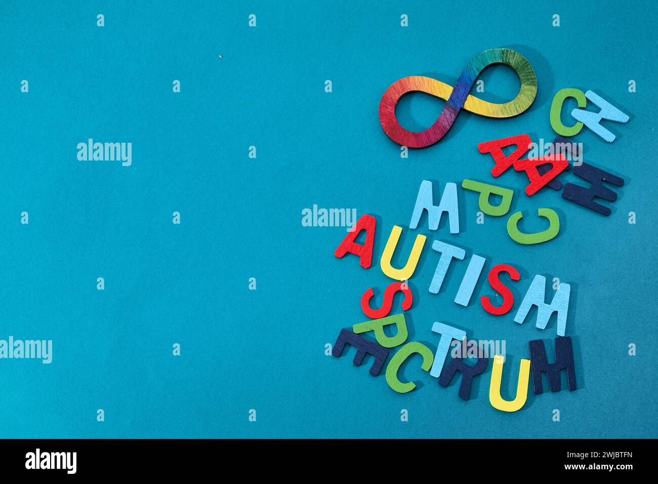 Autistic rainbow eight infinity symbol. Autism awareness day symbol ...