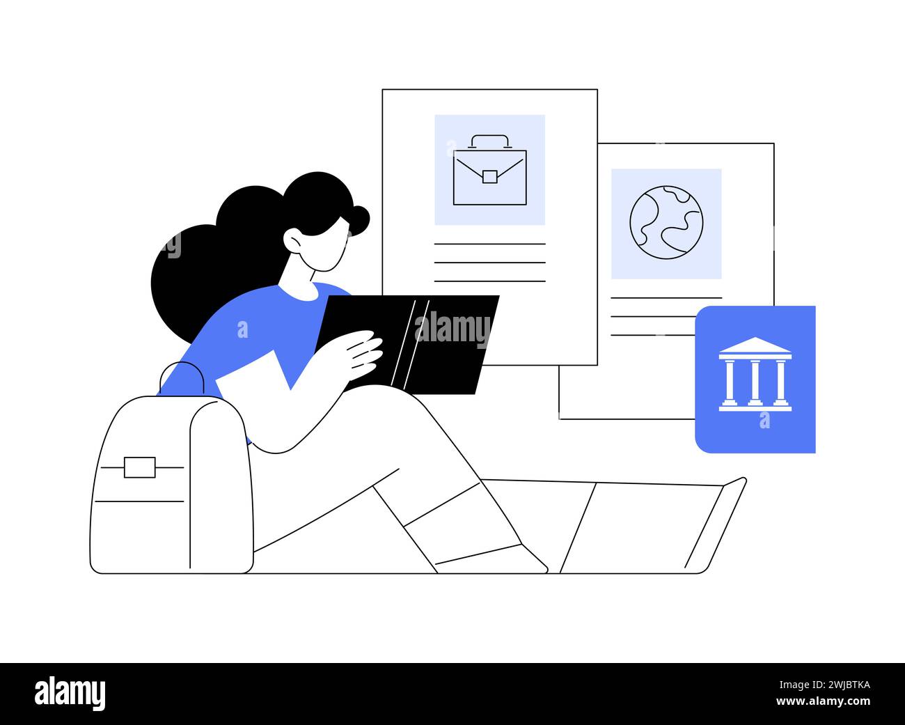 Guidebooks and magazines isolated cartoon vector illustrations Stock ...