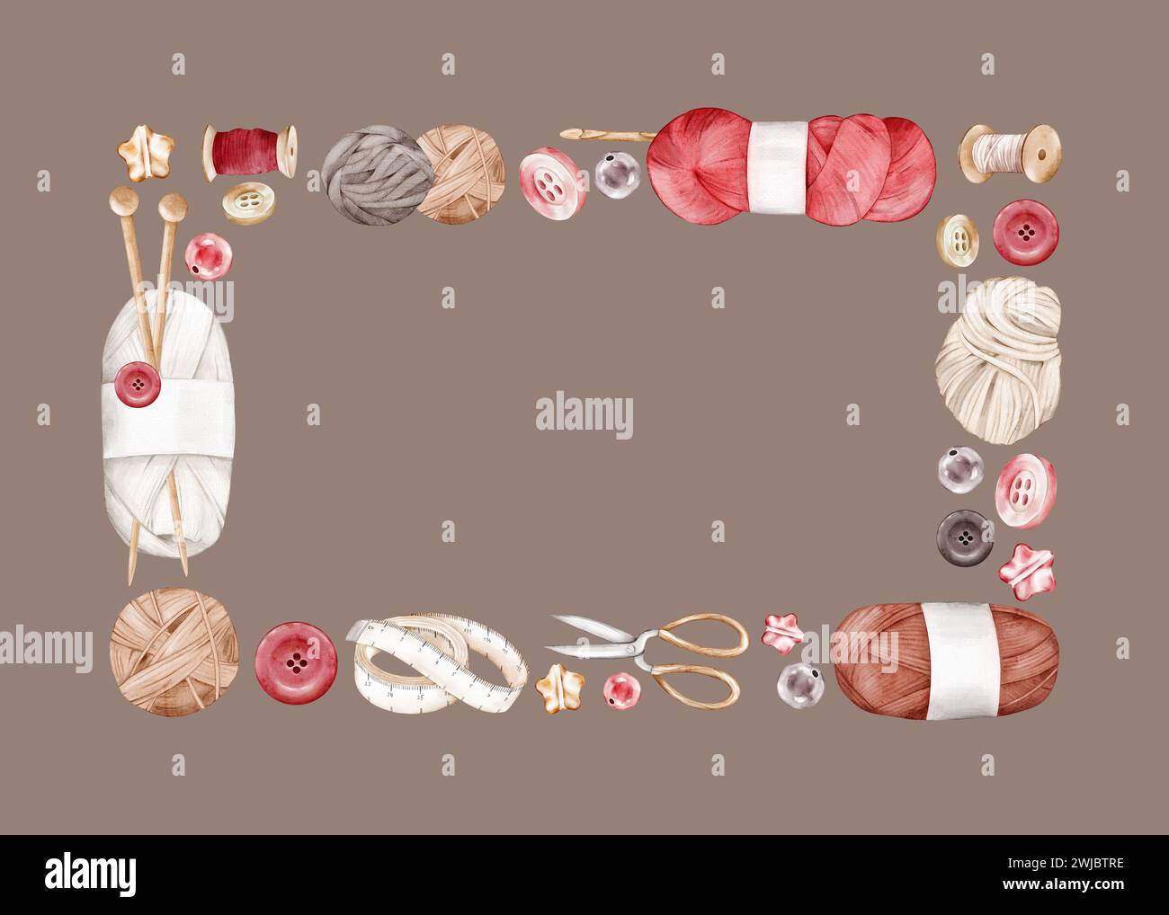 Button scissors yarn ball hi-res stock photography and images - Alamy