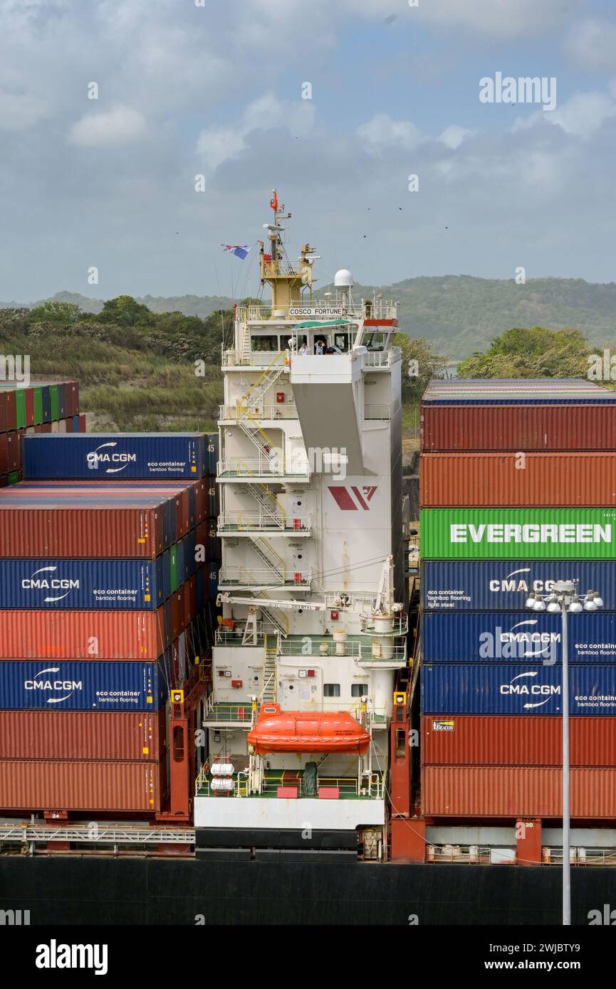 Panama canal container ship hi-res stock photography and images - Alamy