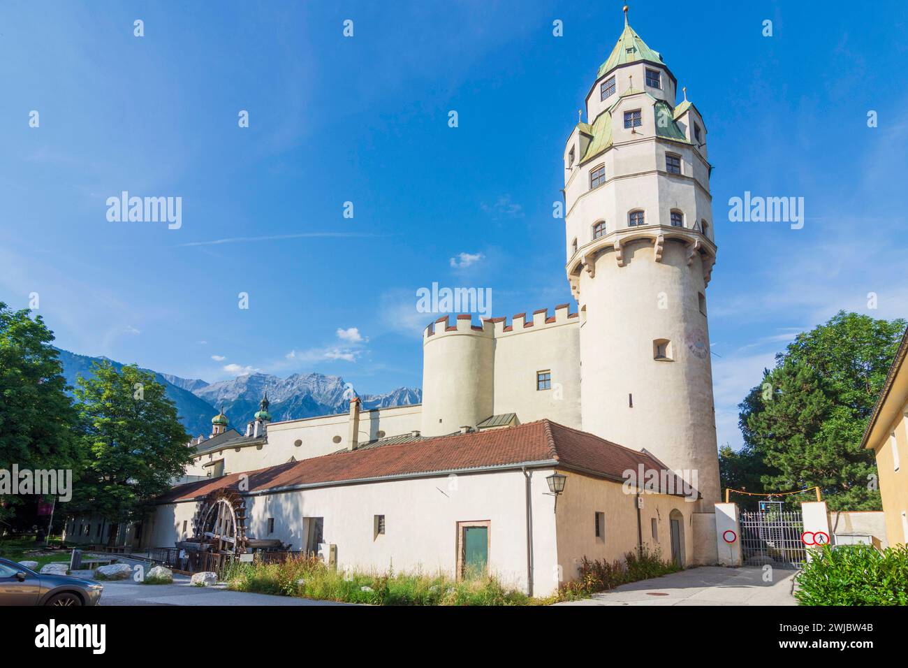 Hasegg Castle with Mint Tower or Münzerturm Hall in Tirol Region Hall ...