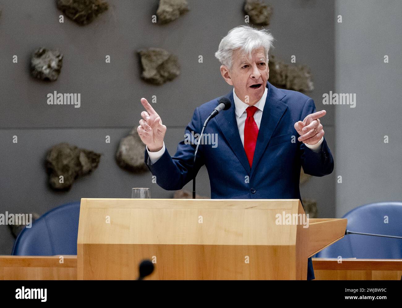 THE HAGUE - Former informant Ronald Plasterk during the debate on the ...