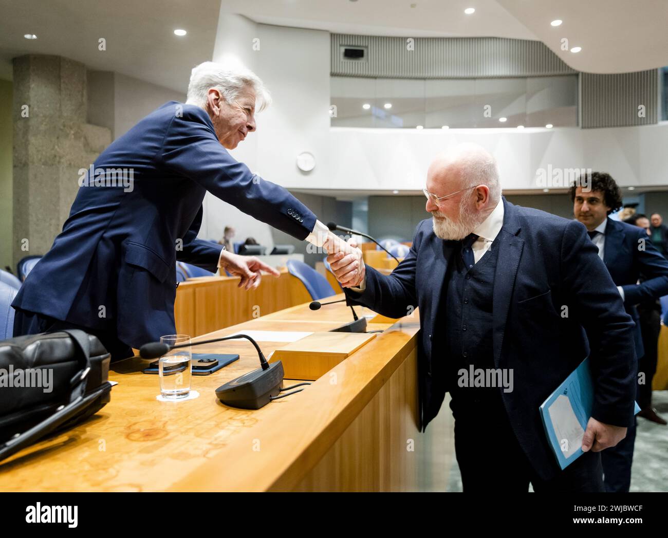 THE HAGUE - Former informant Ronald Plasterk and Frans Timmermans ...