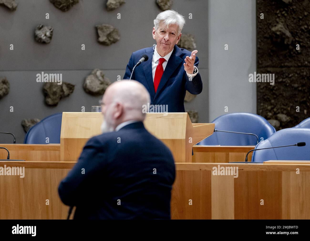 THE HAGUE - Former informant Ronald Plasterk during the debate on the ...