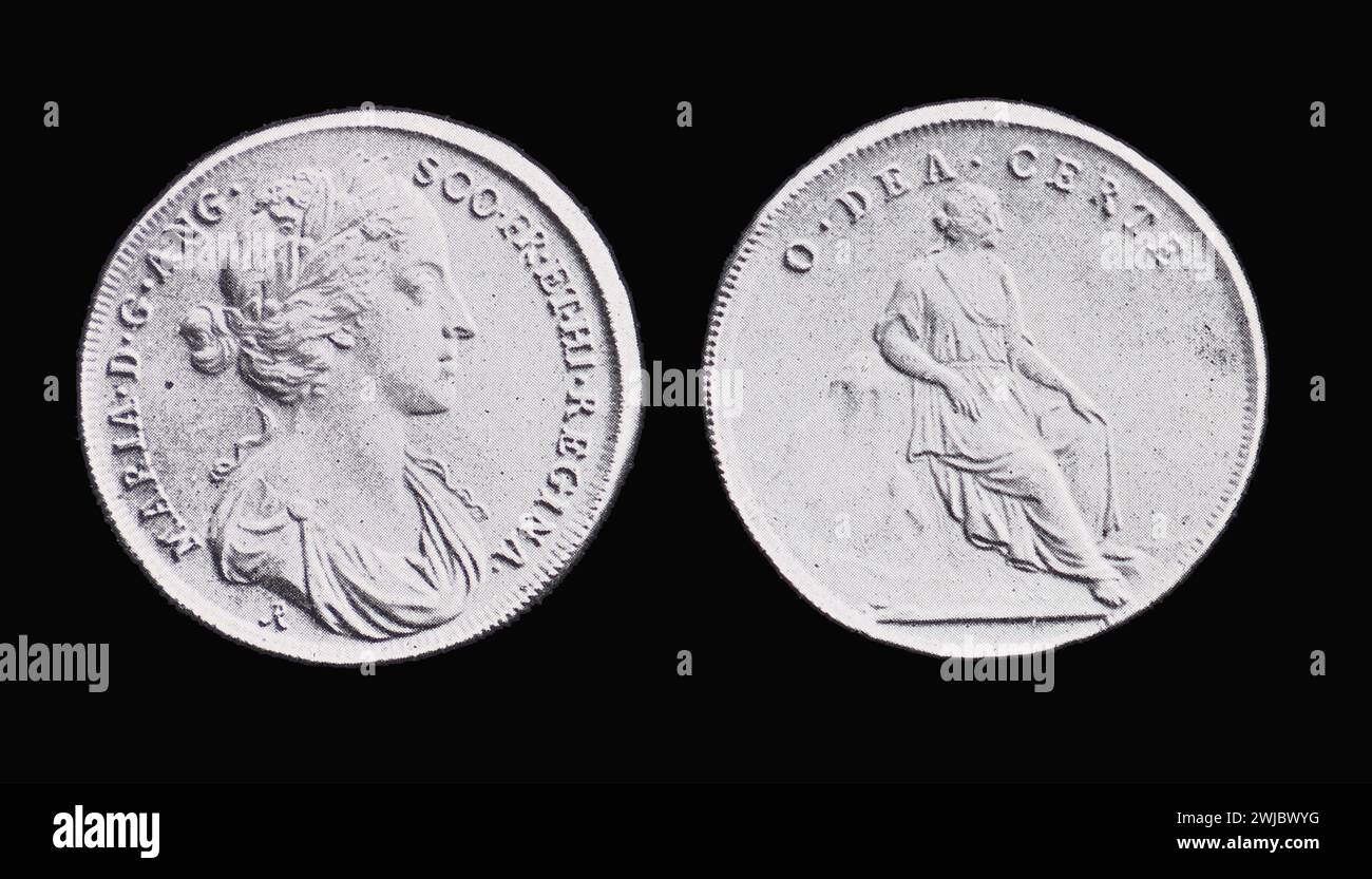 Coronation medal of Mary of Modena, Consort of Jame II of England, 1685 ...