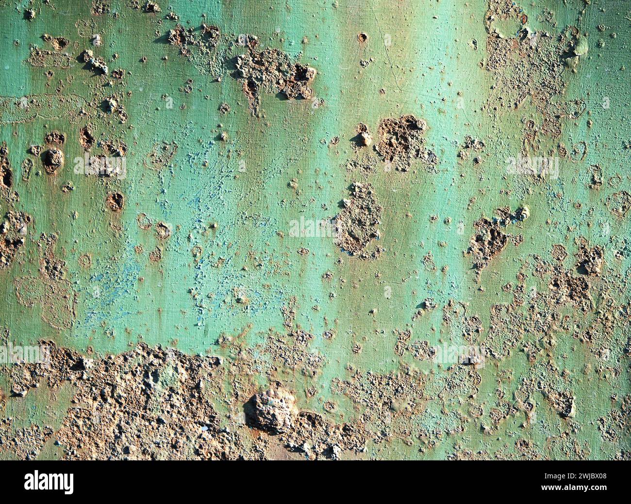 Corroded metal background. Rusted blue painted metal wall. Rusty metal ...