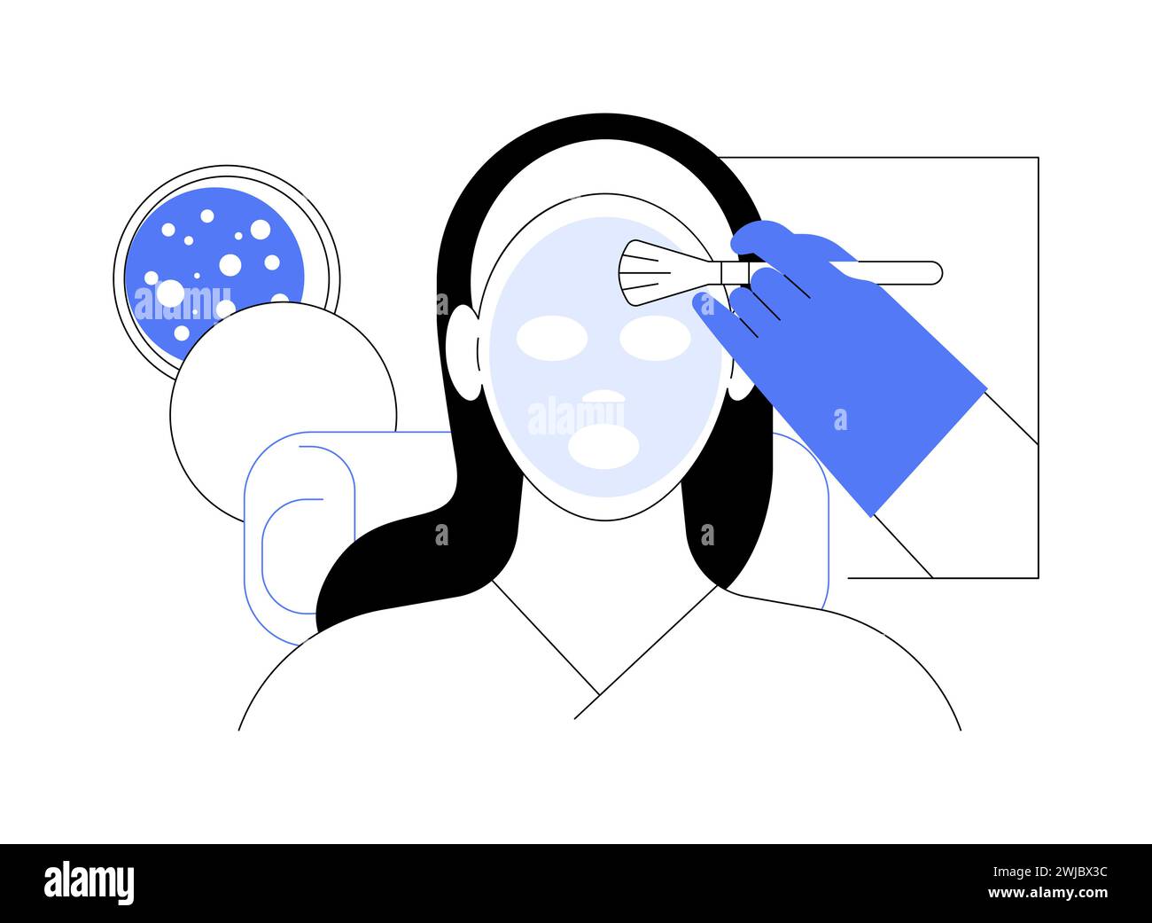 Face mask isolated cartoon vector illustrations Stock Vector Image ...