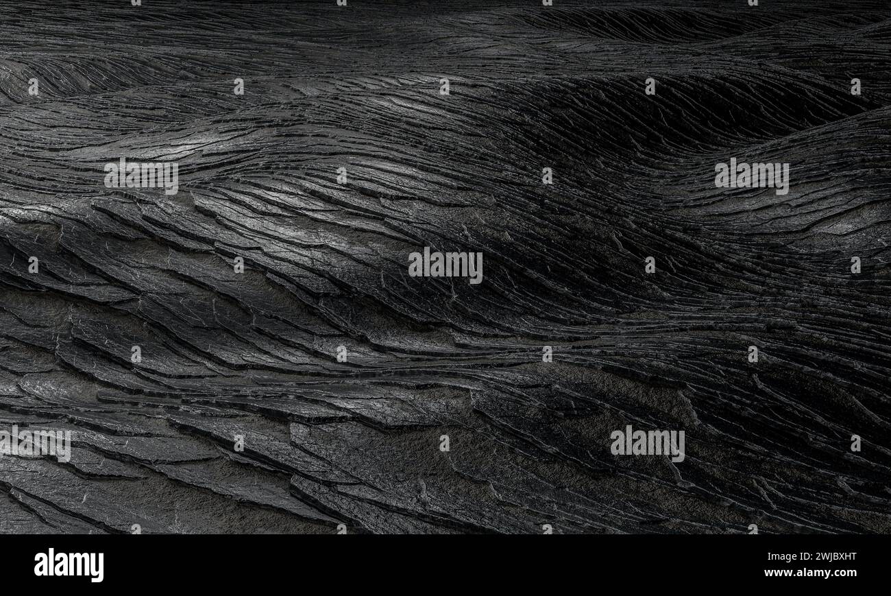 slate stone slate background.wave geometry. 3d render illustration ...