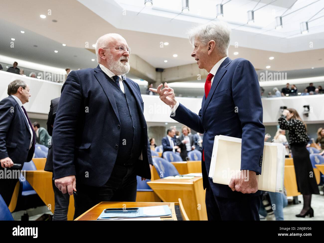THE HAGUE - Former informant Ronald Plasterk and Frans Timmermans ...