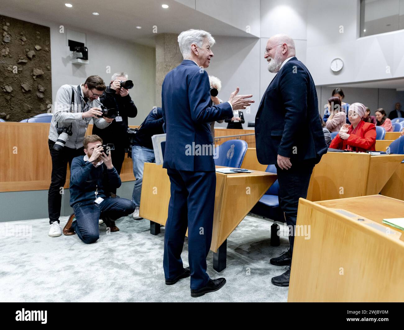 THE HAGUE - Former informant Ronald Plasterk and Frans Timmermans ...