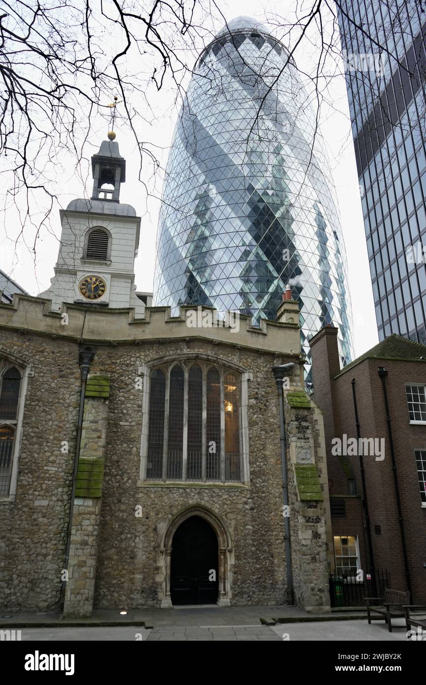 St Helen's Church, Bishopsgate, an Anglican Church dating back to the ...