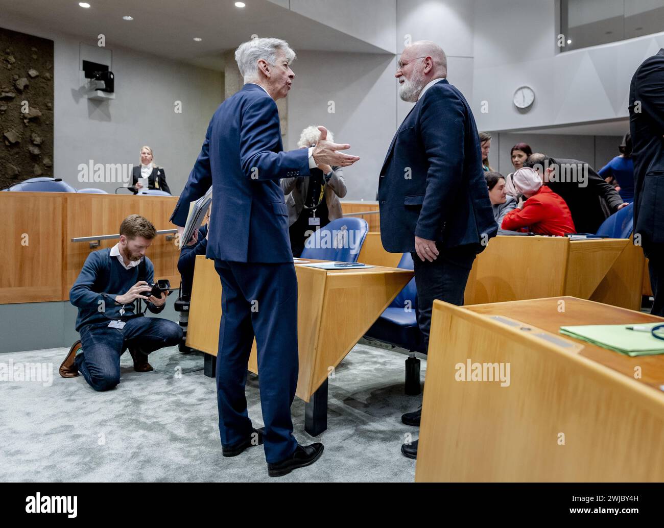 THE HAGUE - Former informant Ronald Plasterk and Frans Timmermans ...