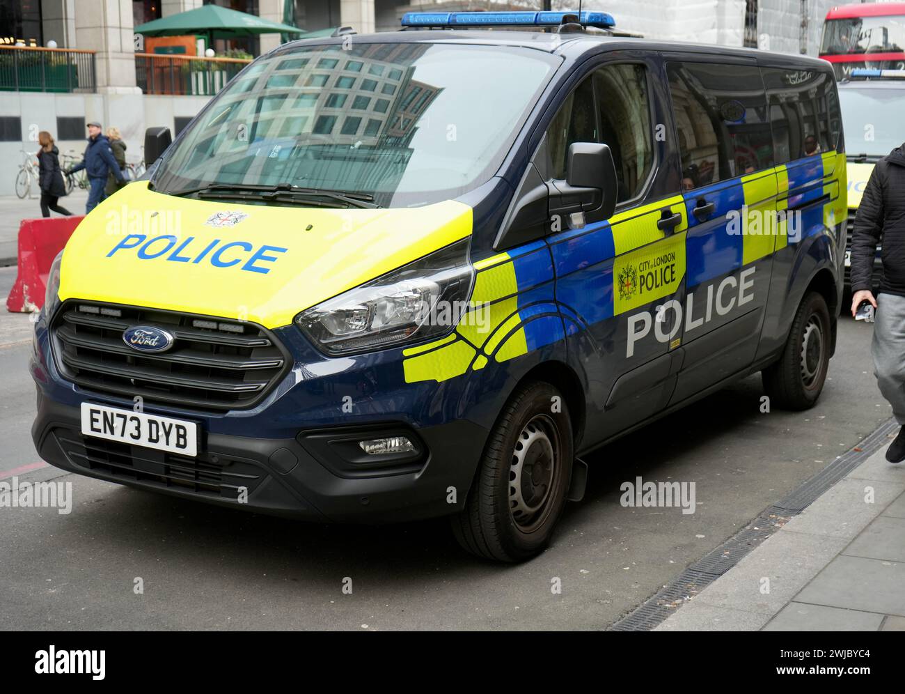 Ford Transit City of London Police Vehicle parked on a London Street ...