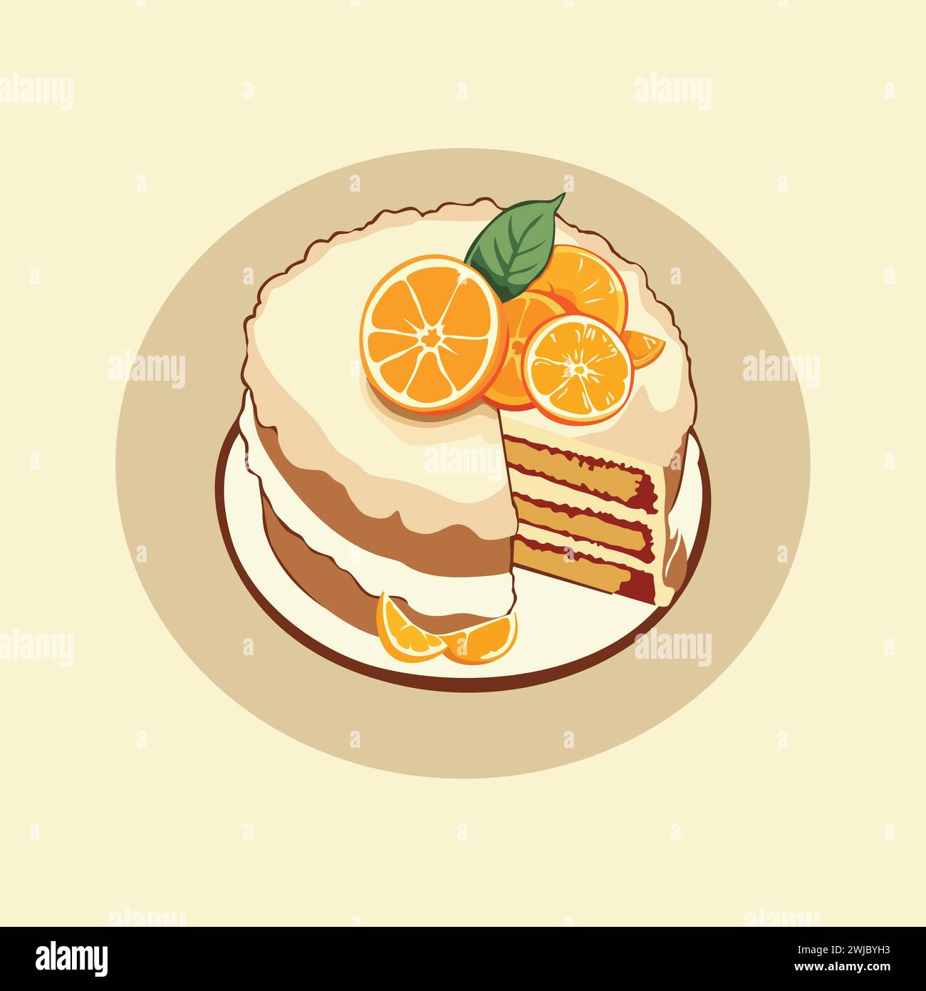 Sumptuous dessert Stock Vector Images - Alamy