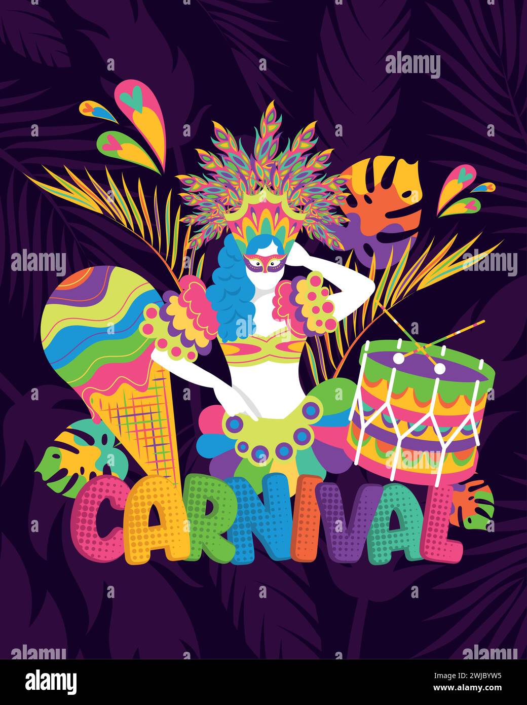 Poster brazilian carnival drum hi-res stock photography and images - Alamy