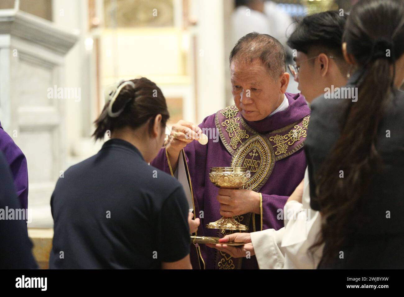 Manila, Philippines. 14th Feb, 2024. Jose Cardinal Advincula ...