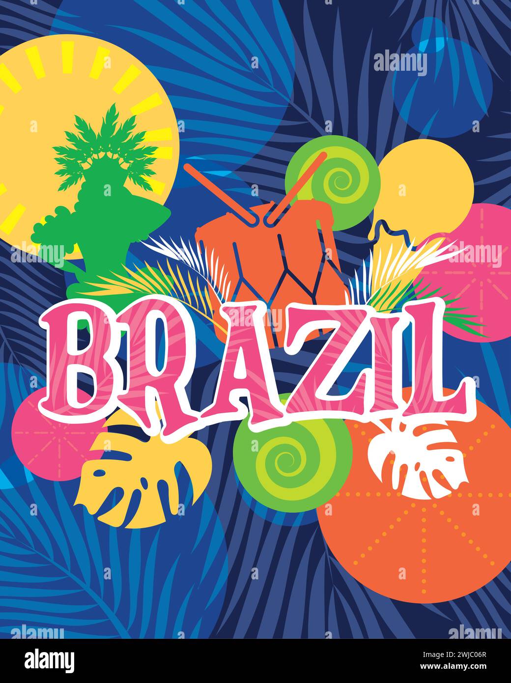 Brazil poster Stock Vector Images - Alamy