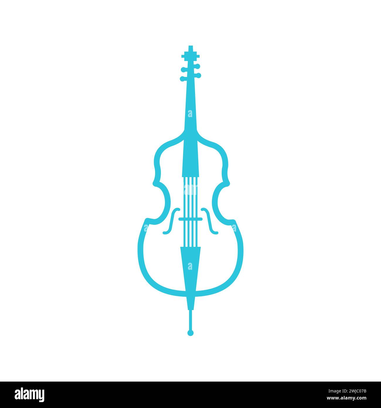Contrabass musician jazz music Cut Out Stock Images & Pictures - Alamy