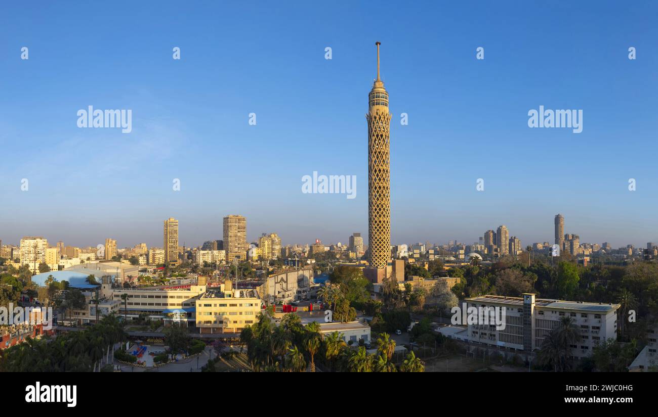 Cairo Tower at sunrise Stock Photo - Alamy
