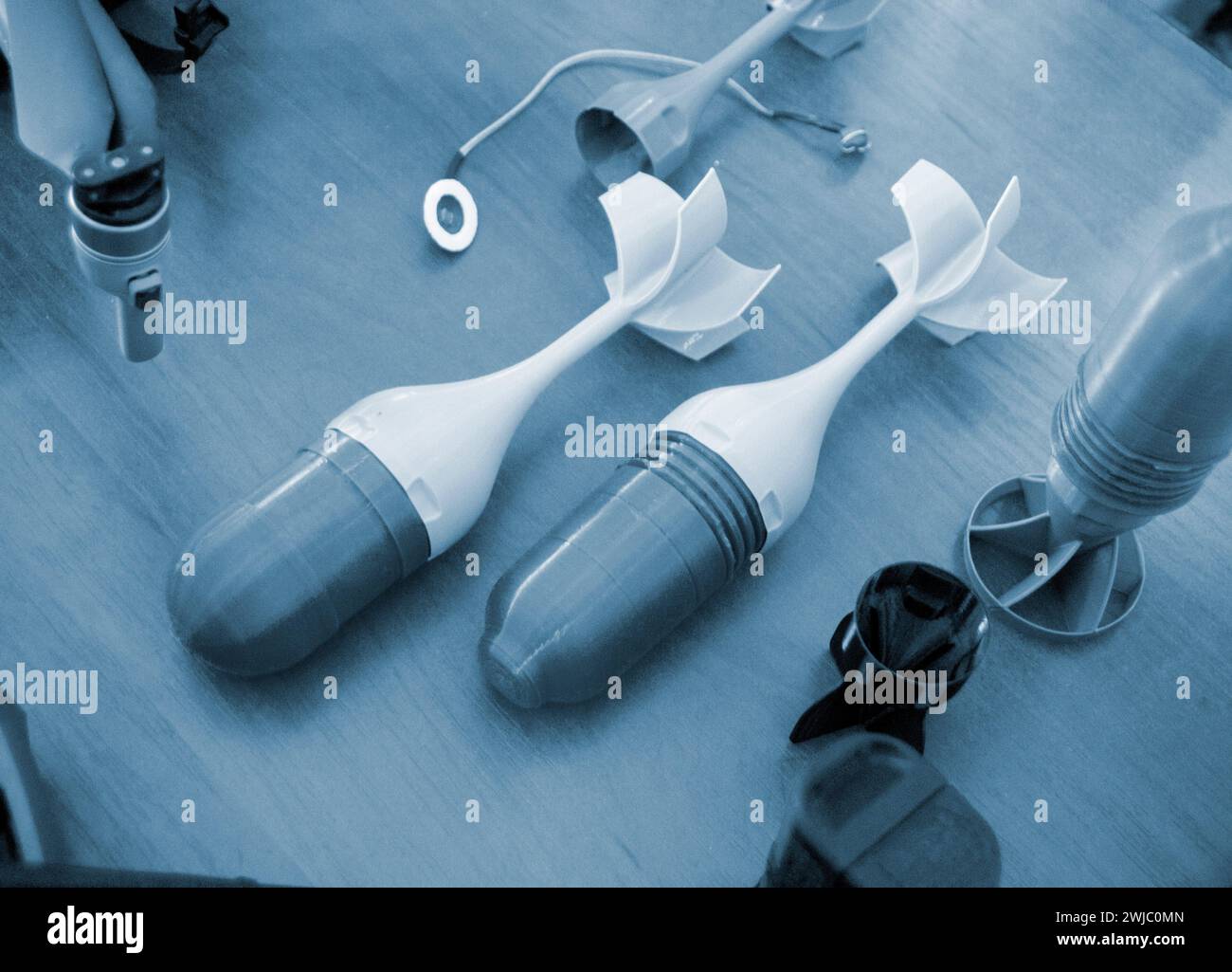 Prototype model of rocket bomb tip printed on 3D printer. Small models ...