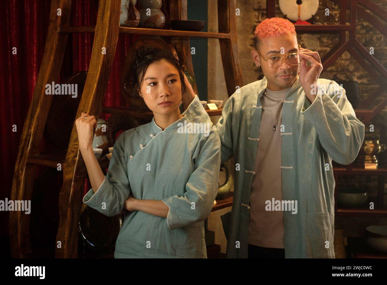 FIVE BLIND DATES, from left: Shuang Hu, Ilai Swindells, 2024. ph: John ...