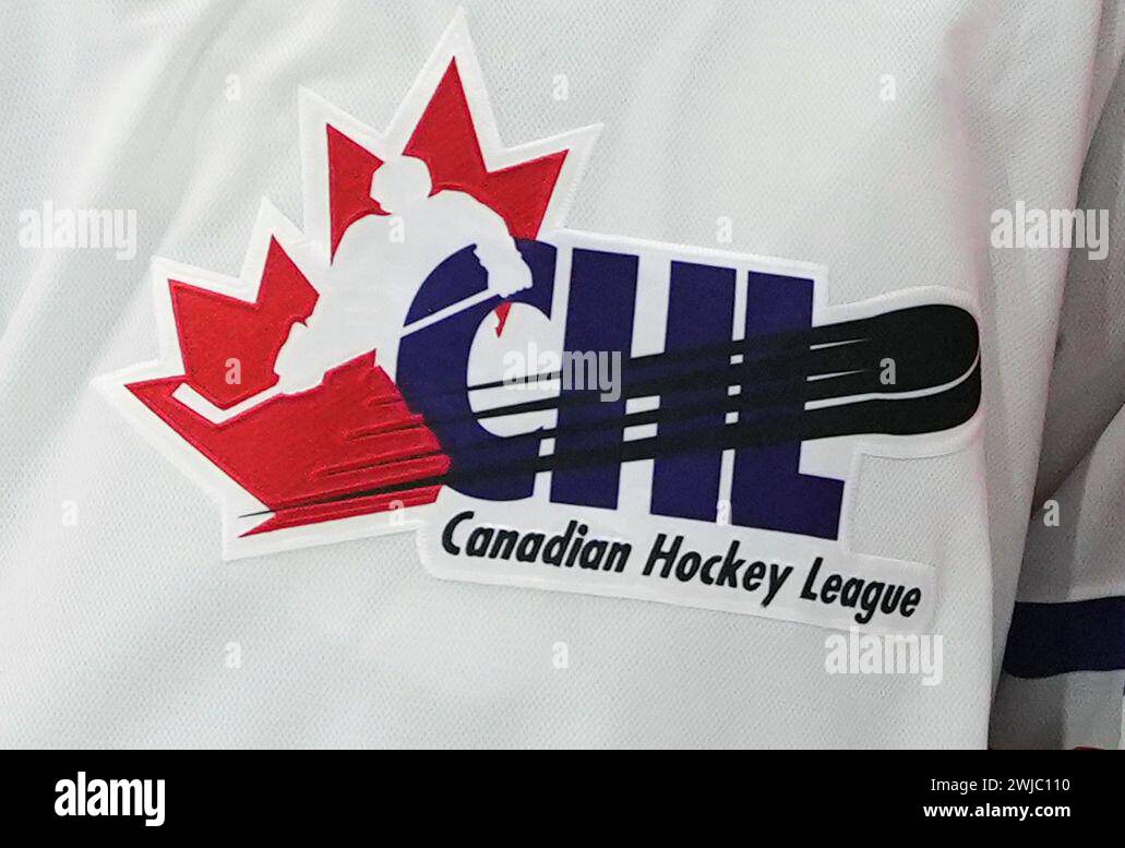 FILE - A Canadian Hockey League logo is shown on a jersey during the ...