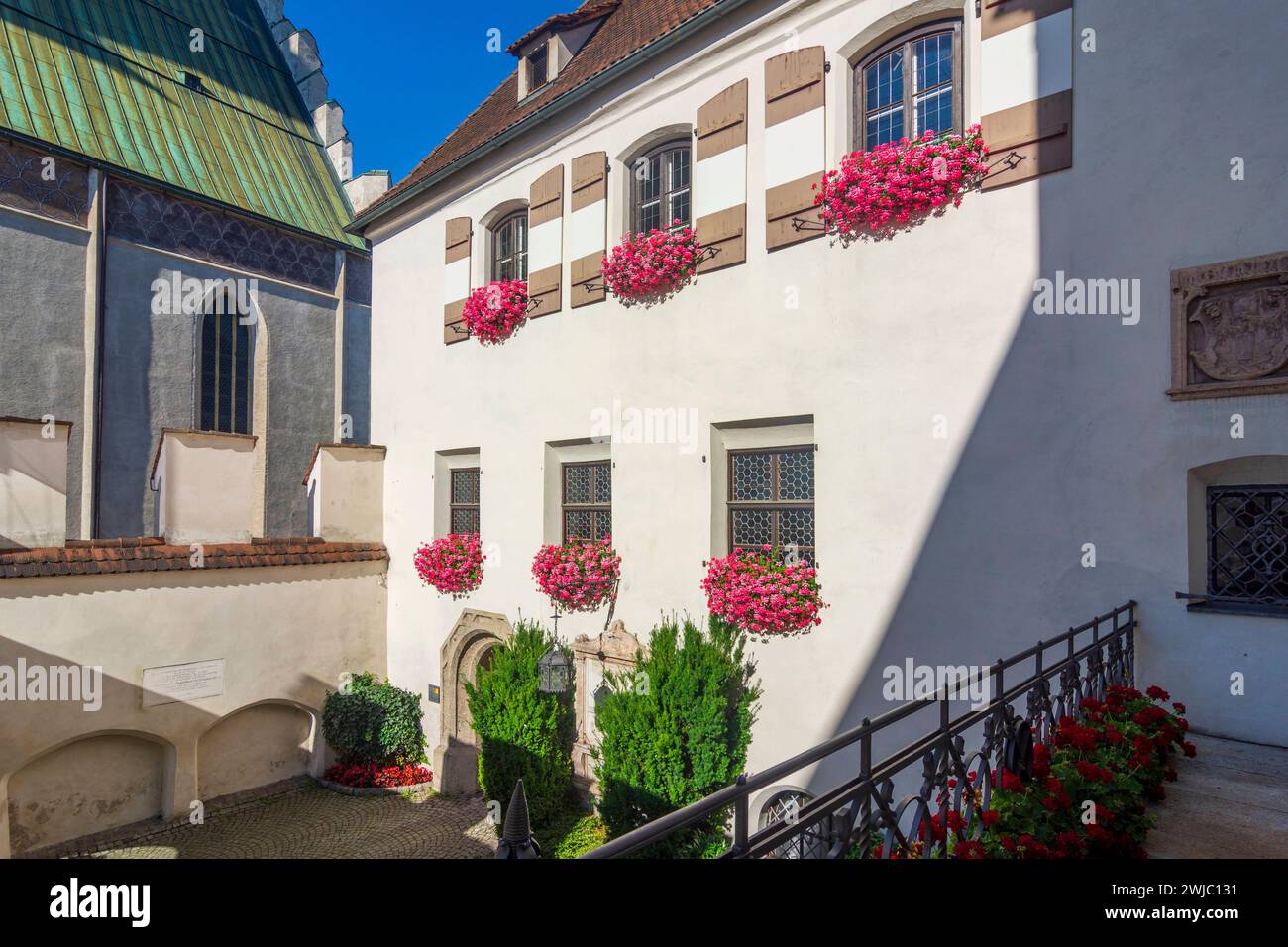 Town Hall Hall in Tirol Region Hall-Wattens Tirol, Tyrol Austria Stock ...