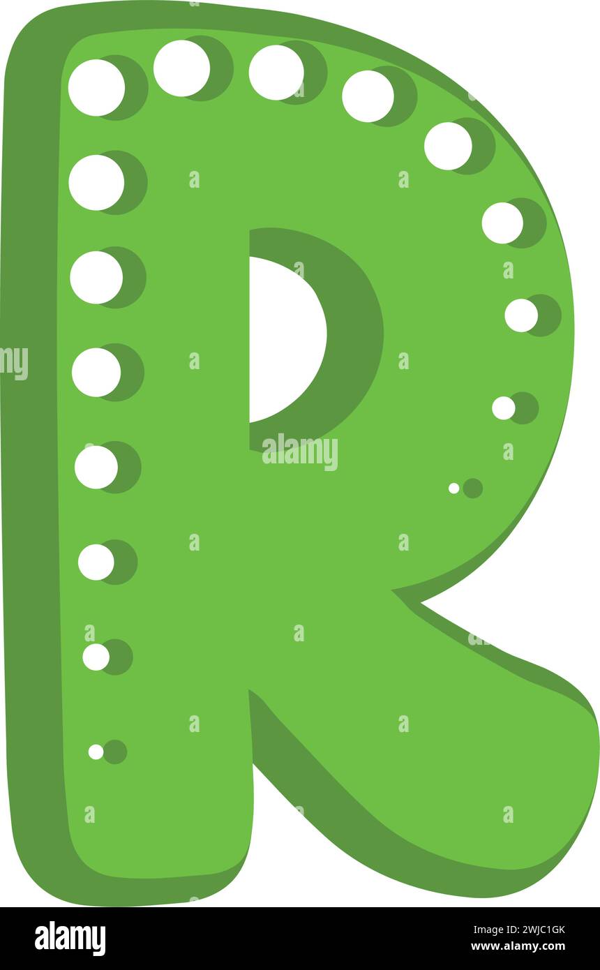 3D decorated alphabet letter Vector Stock Vector Image & Art - Alamy