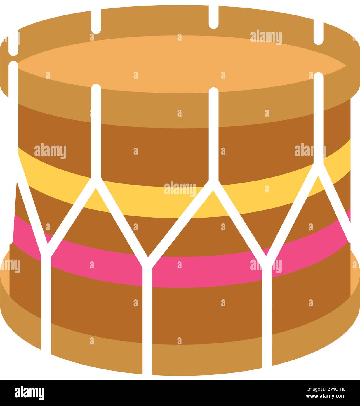 Traditional brazilian drum Percussion instrument Vector Stock Vector ...