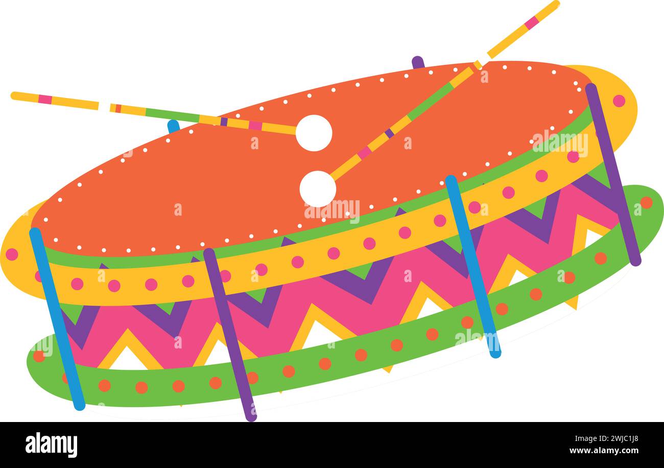 Traditional brazilian drum Percussion instrument Vector Stock Vector ...
