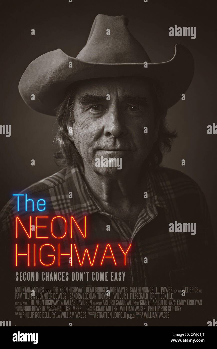 THE NEON HIGHWAY, US poster, Beau Bridges, 2024. © Stratton Leopold ...
