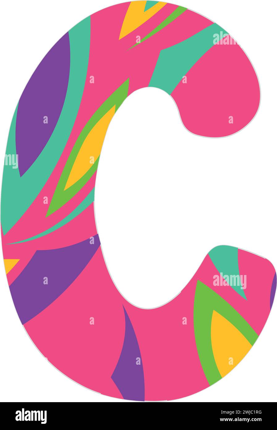 3D decorated alphabet letter Vector Stock Vector Image & Art - Alamy