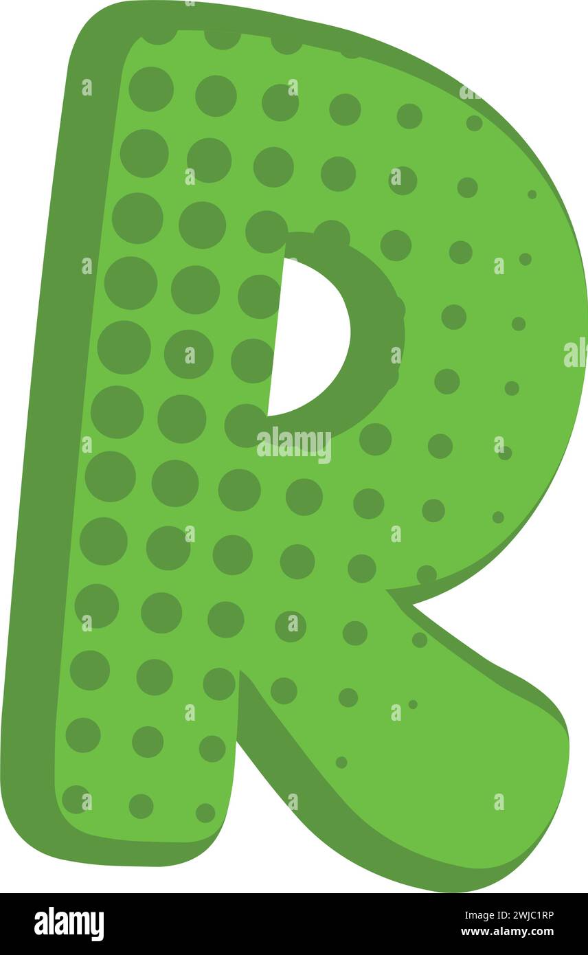 3D decorated alphabet letter Vector Stock Vector Image & Art - Alamy
