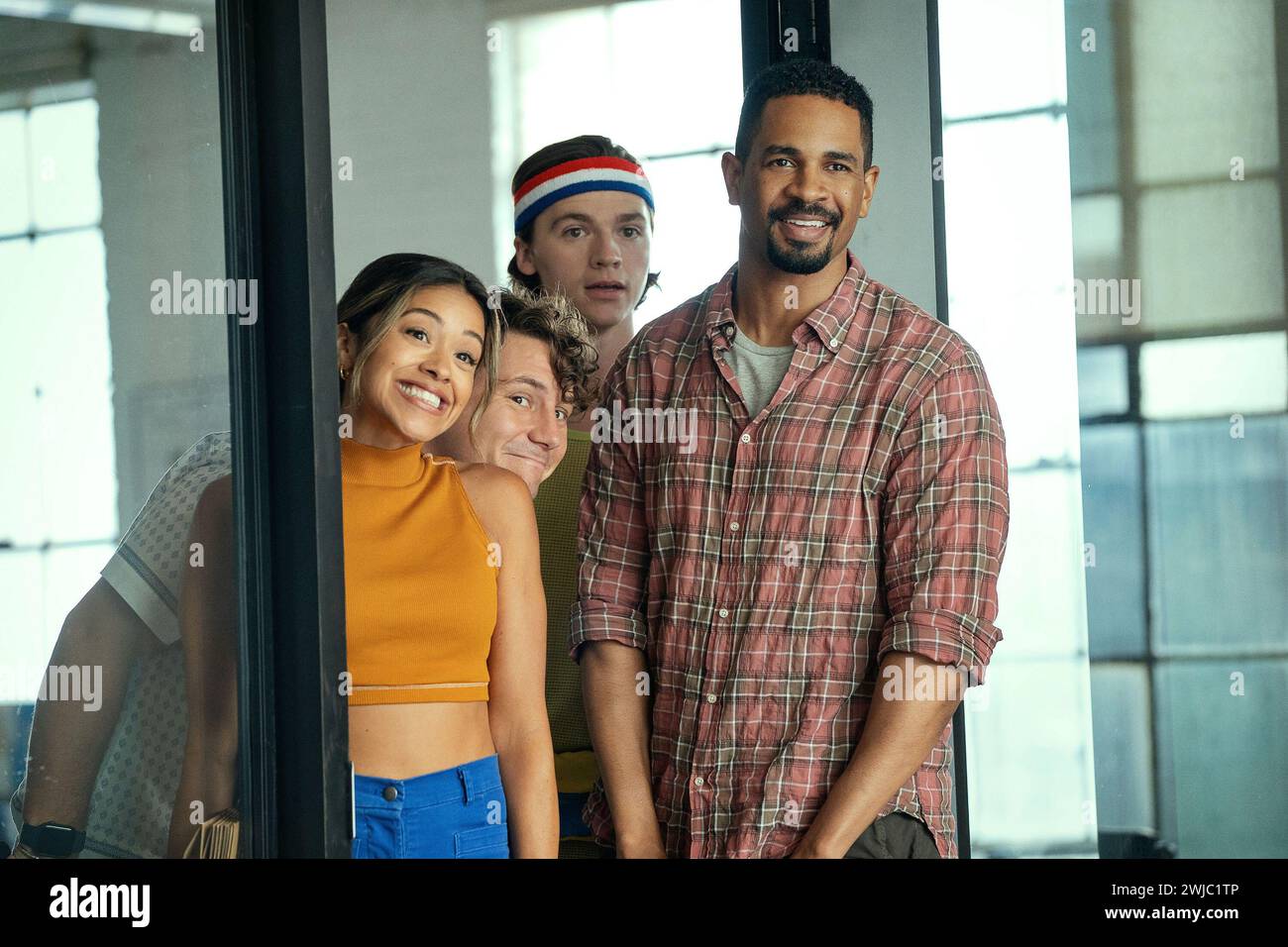 PLAYERS, from left: Gina Rodriguez, Augustus Prew, Joel Courtney, Damon Wayans Jr.,, 2024. ph: K ...