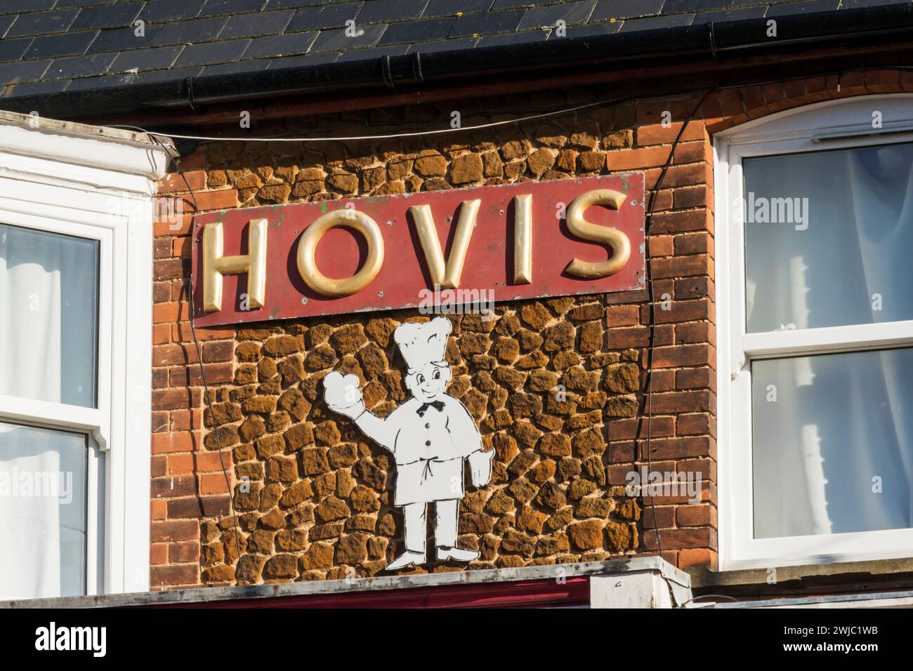 A Hovis sign on a bakery in Hunstanton, Norfolk Stock Photo - Alamy