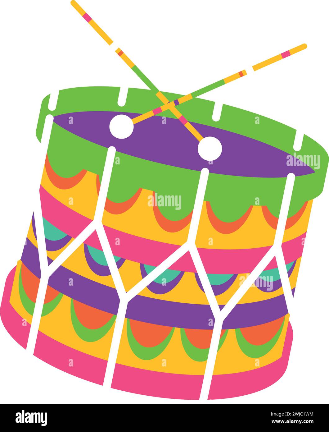 Traditional brazilian drum Percussion instrument Vector Stock Vector ...