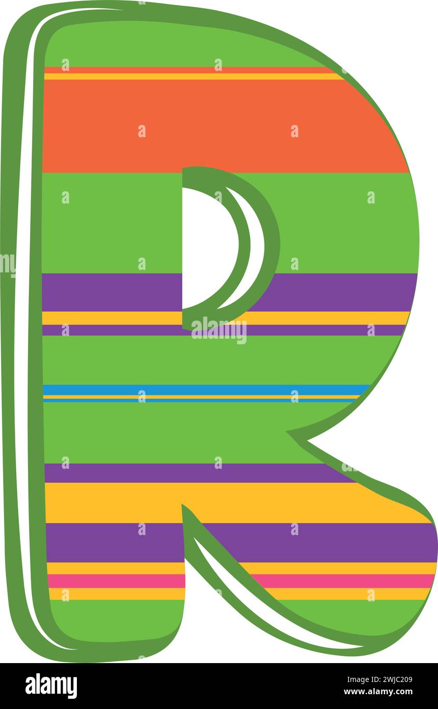 3D decorated alphabet letter Vector Stock Vector Image & Art - Alamy