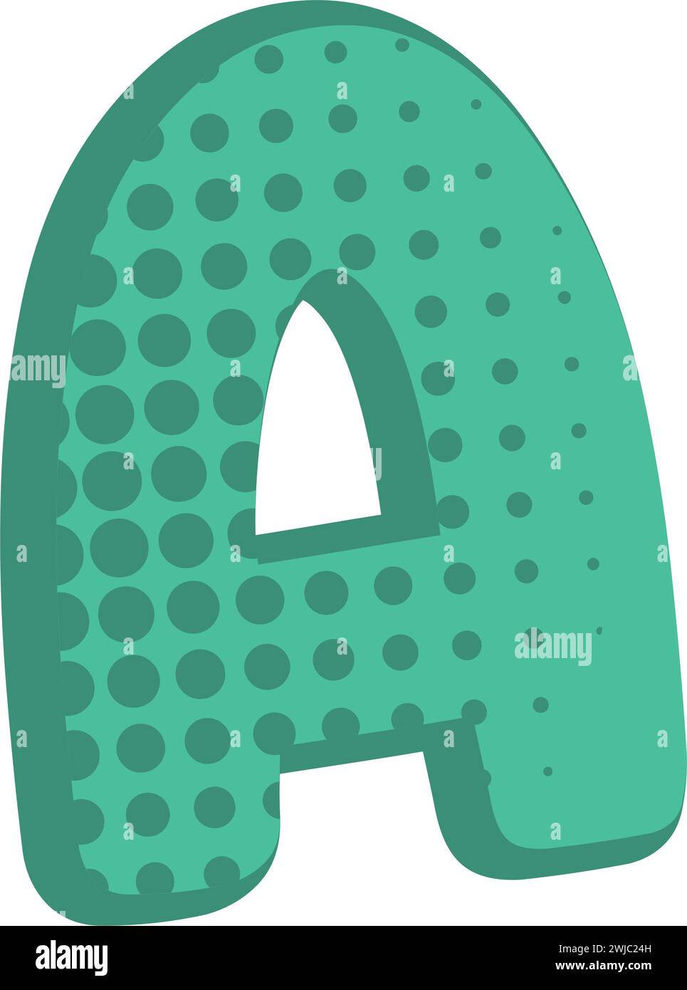 3D decorated alphabet letter Vector Stock Vector Image & Art - Alamy