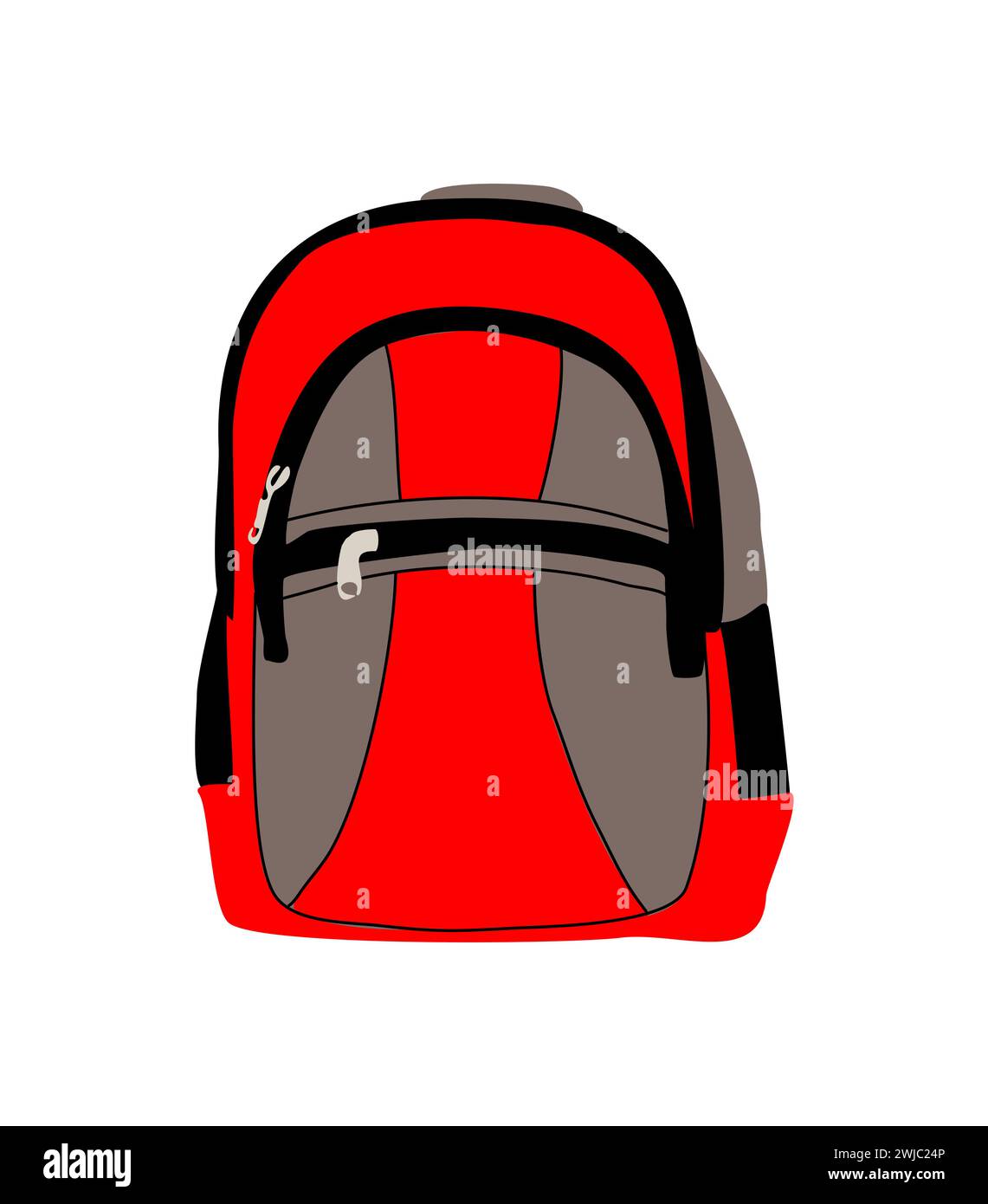 Set of backpacks isolated on white background Stock Vector Image & Art ...