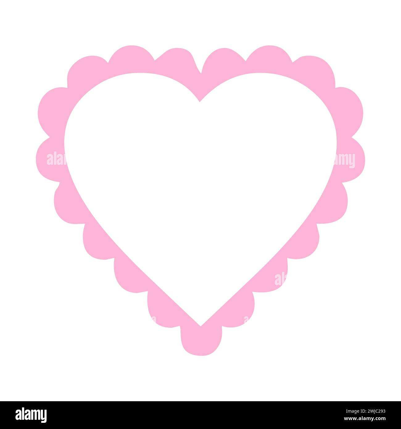 Silhouette heart decorative frame Stock Vector Images - Alamy