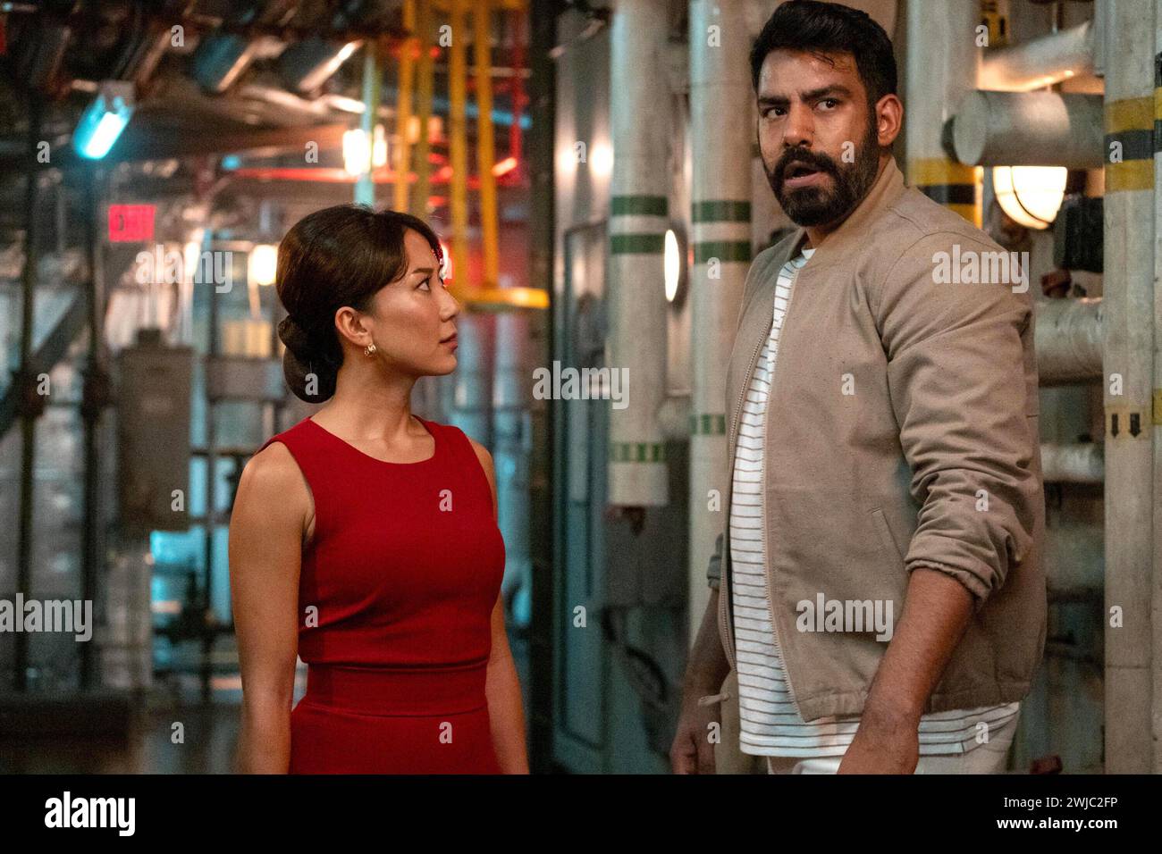 DEATH AND OTHER DETAILS, from left: Angela Zhou, Rahul Kohli, Hidden ...