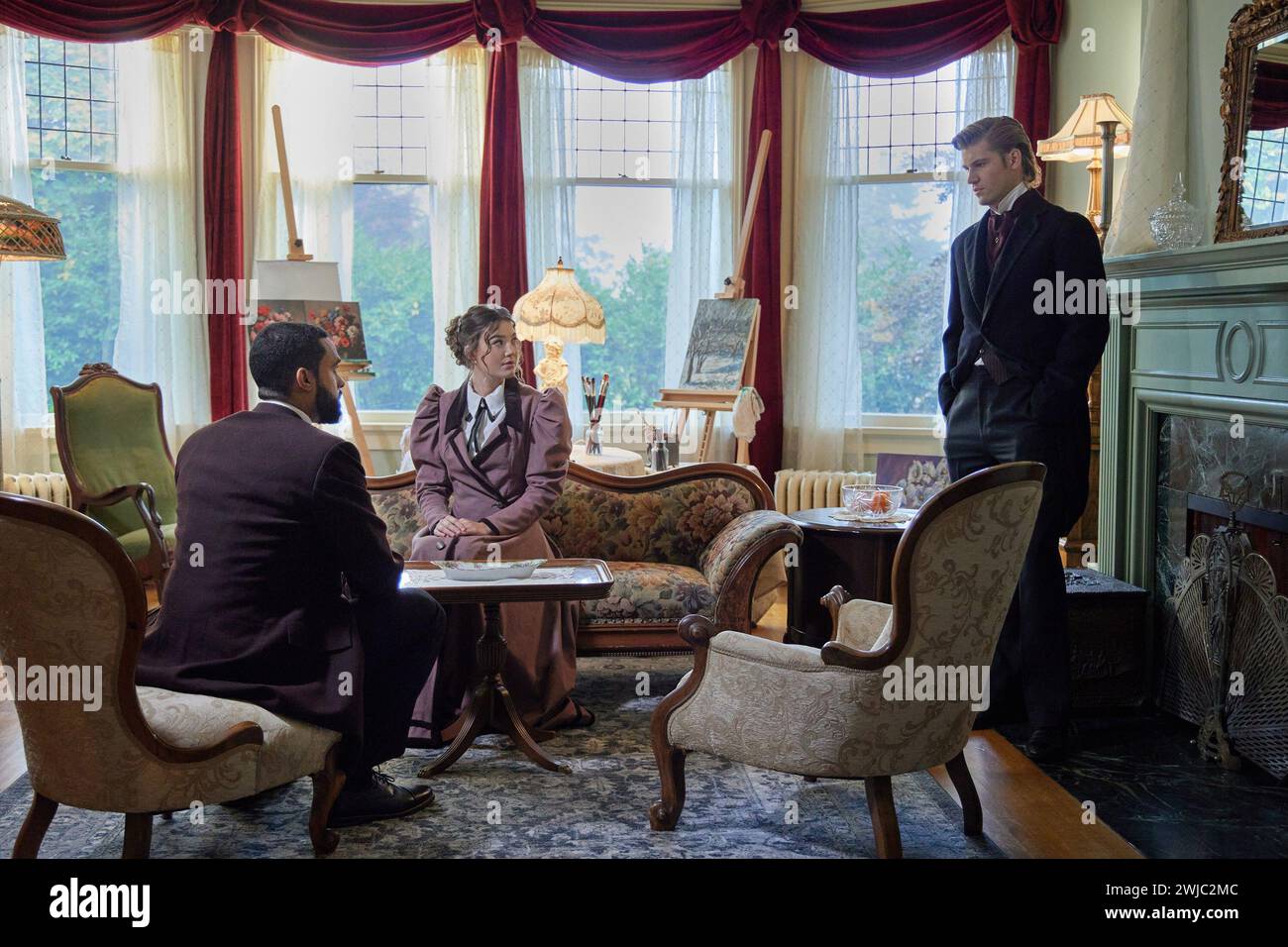 GUILDED NEWPORT: MURDER AT THE BREAKERS, from left: Nathan Witte, Ali ...