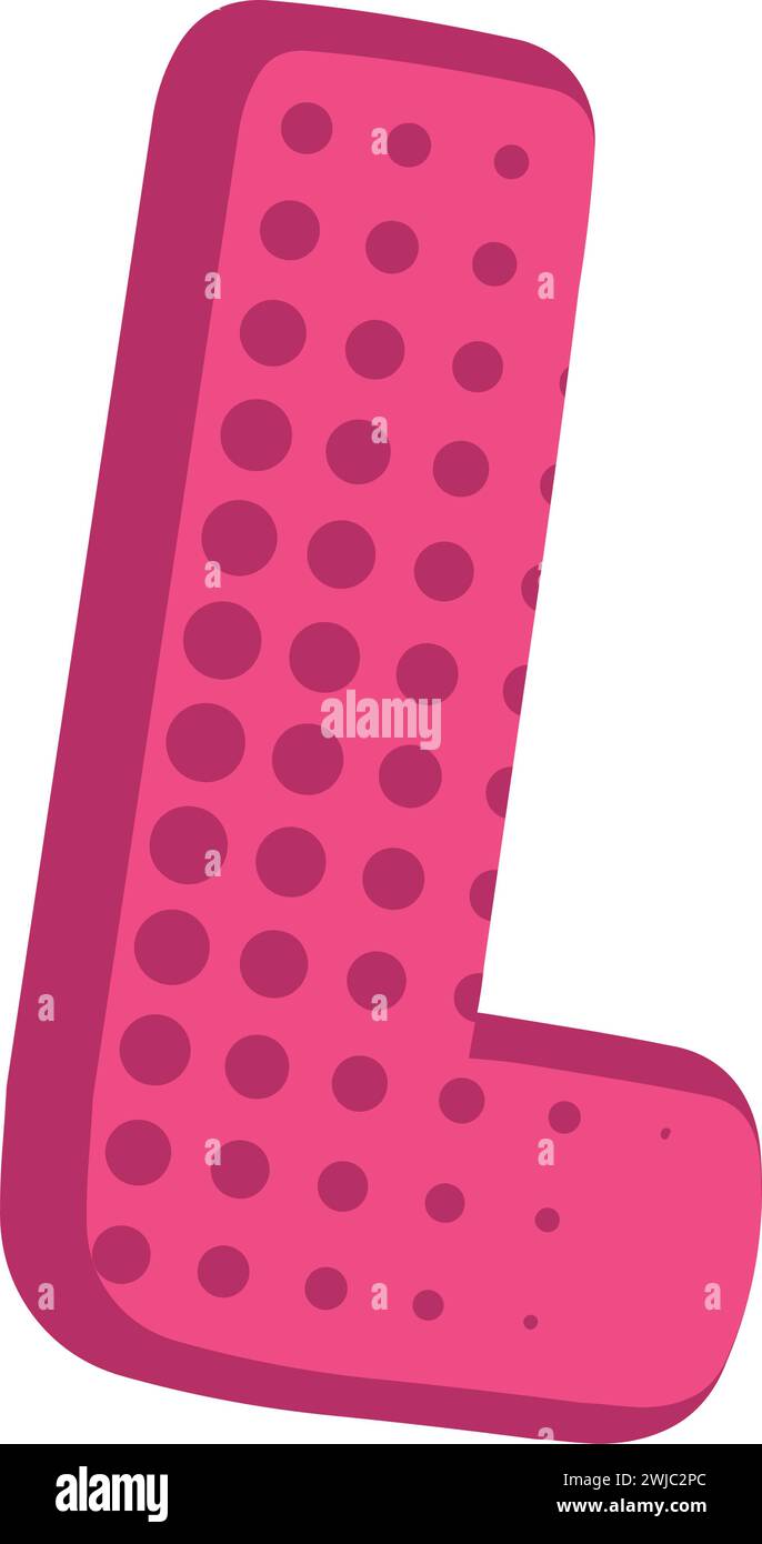 3D decorated alphabet letter Vector Stock Vector Image & Art - Alamy