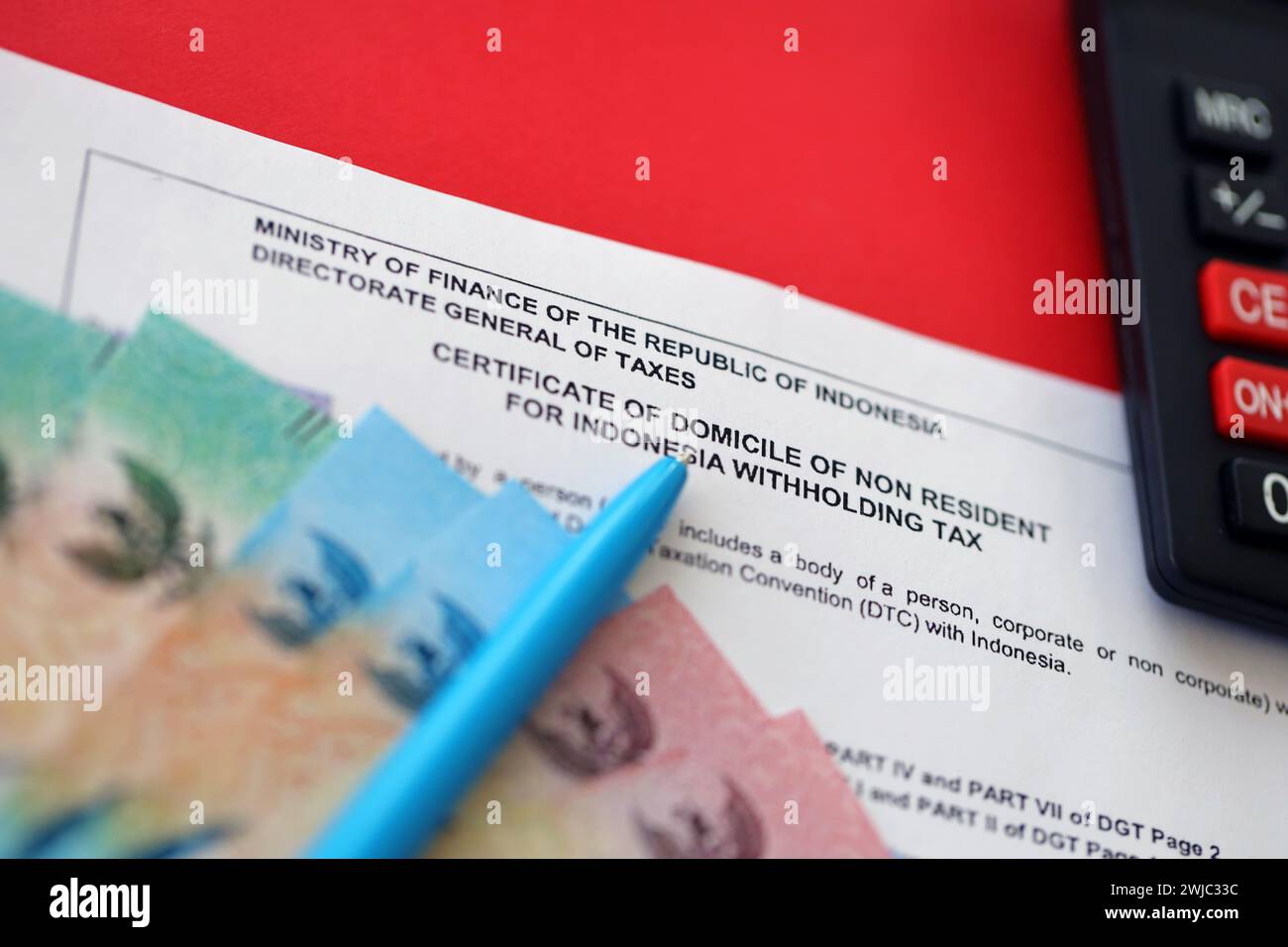 Indonesian tax form DGT certificate of domicile of non resident for ...