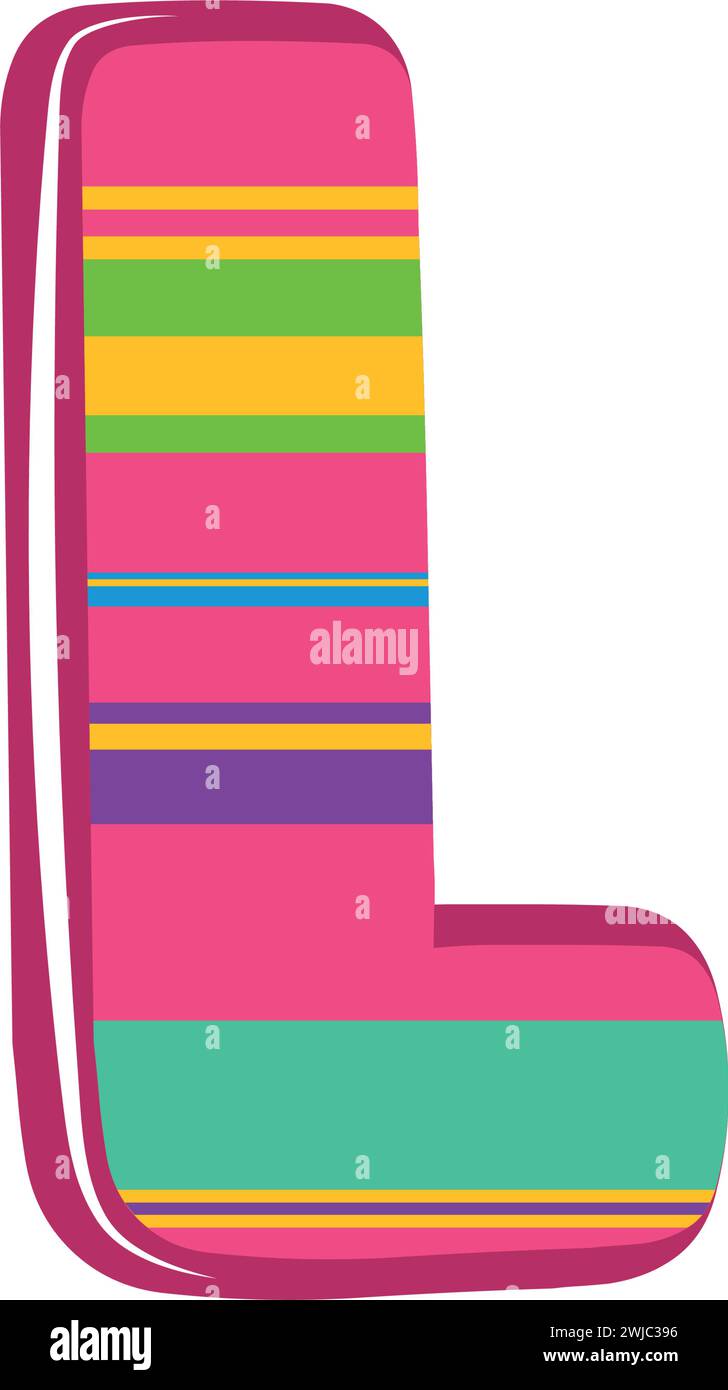 3D decorated alphabet letter Vector Stock Vector Image & Art - Alamy