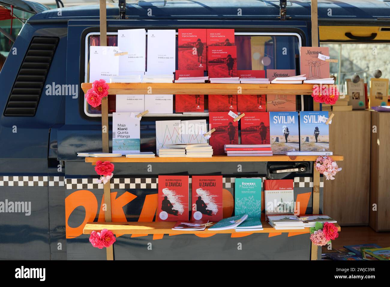 Sibenik, Croatia. 14th Feb, 2024. The city library "Juraj Sizgoric ...